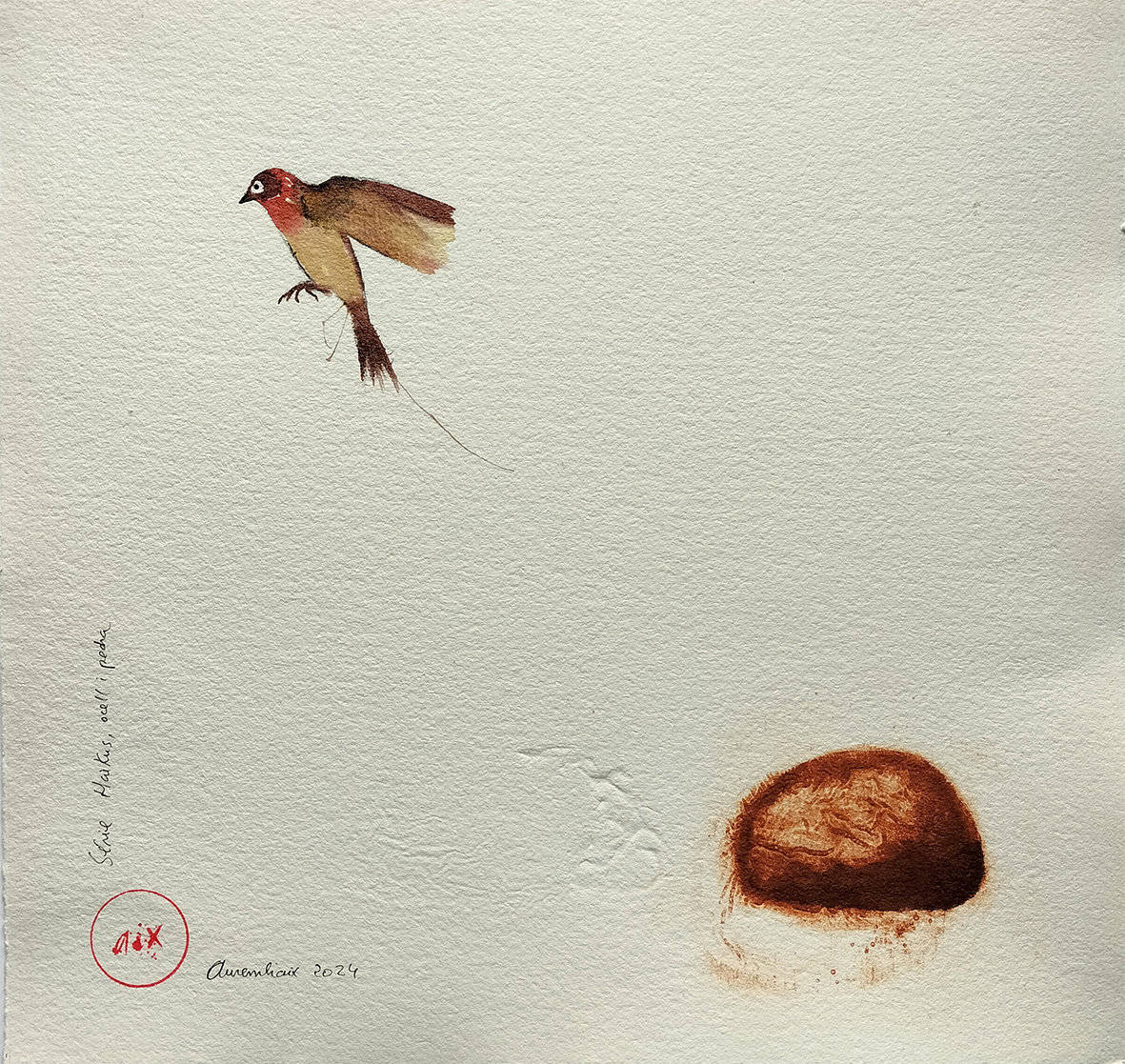 Ocell Pedra de l'artista Aurembiax Sabaté - Galeria Espai Cavallers